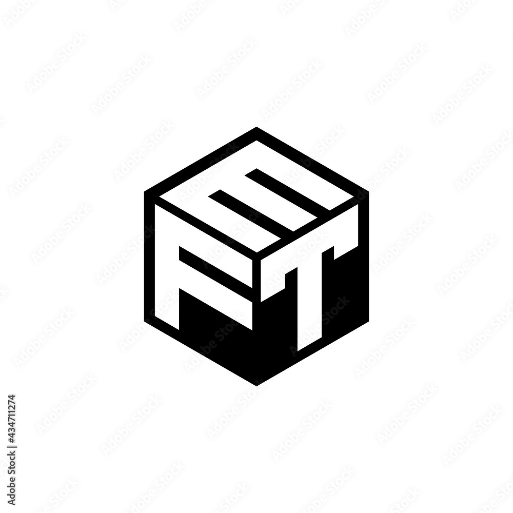 FTM letter logo design with white background in illustrator, vector ...