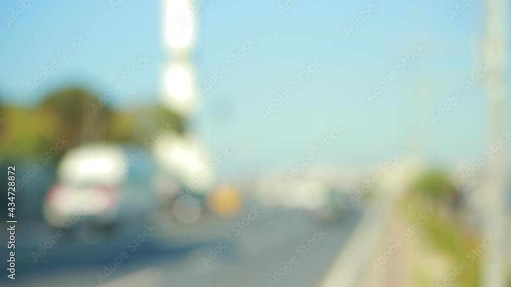 Vidéo Stock Blur effect, defocus video background for design. City ...