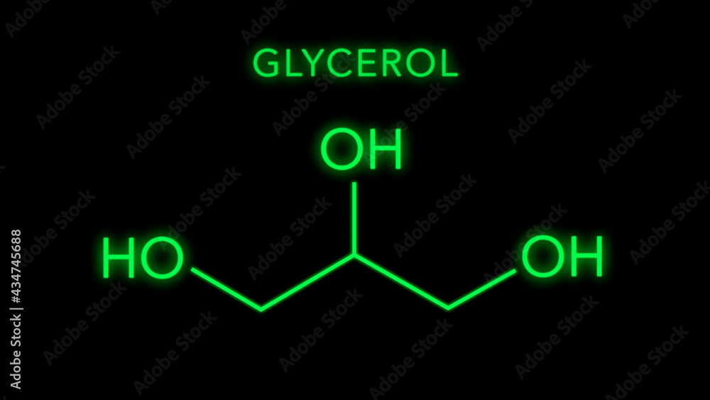 Glycerol also called glycerine or glycerin Molecular Structure Symbol ...
