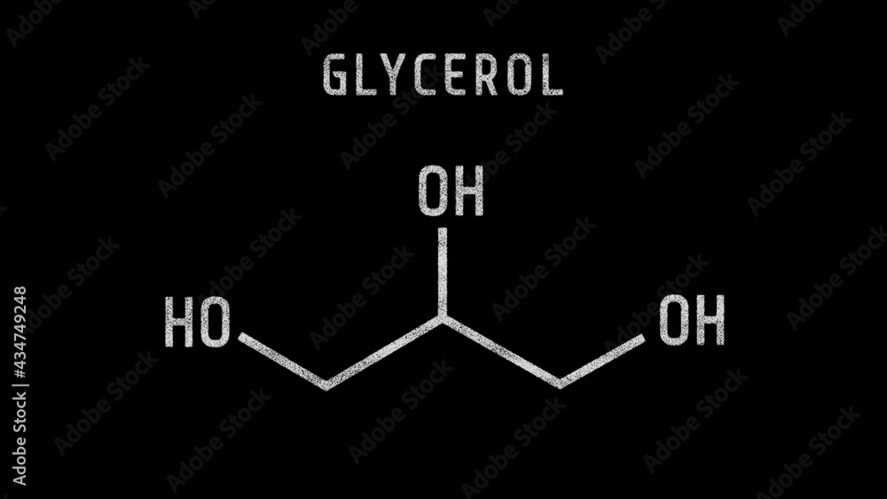 Glycerol also called glycerine or glycerin Molecular Structure Symbol ...