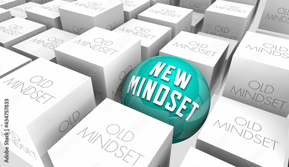 New Mindset Change Your Outlook Ideas Perspective Vs Old 3d ...