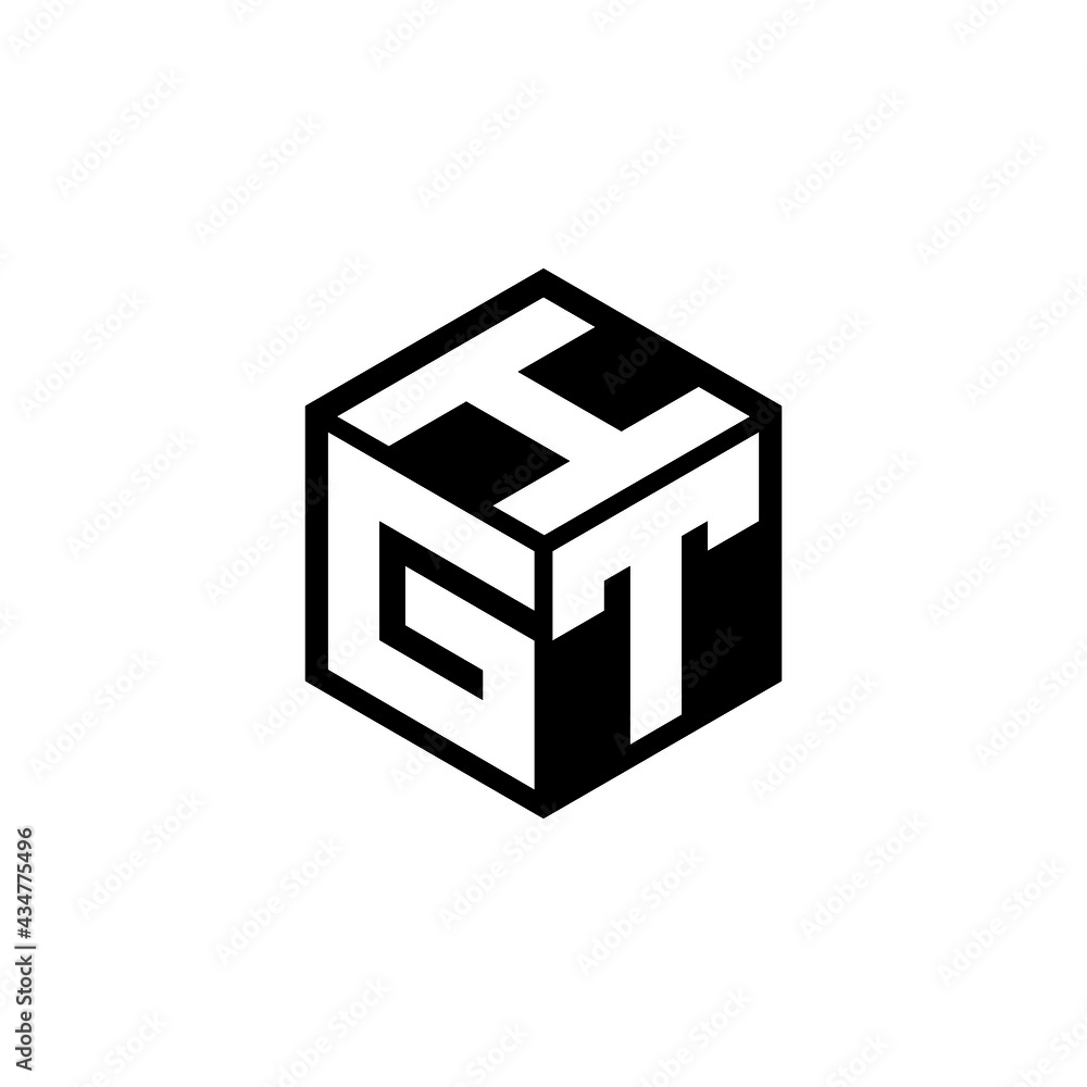 GTI letter logo design with white background in illustrator, vector ...