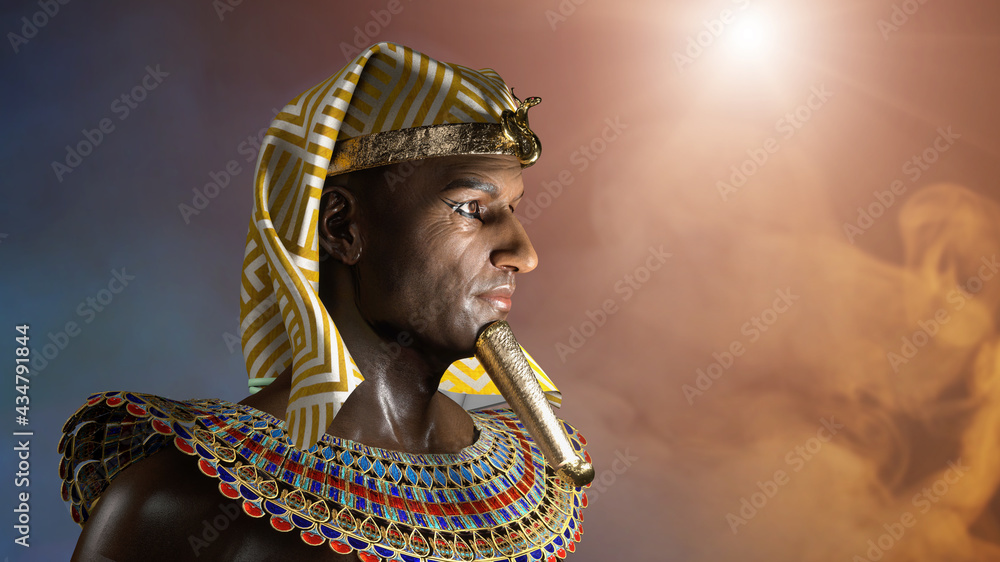 ancient Egyptian Pharaoh render 3d Stock Illustration | Adobe Stock