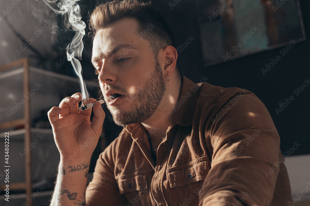 Blowing Weed Smoke Photography