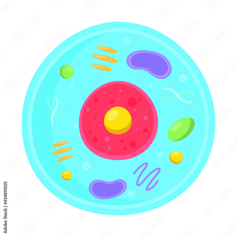 Cell Sign Emoji Icon Illustration. Genetic Vector Symbol Emoticon ...