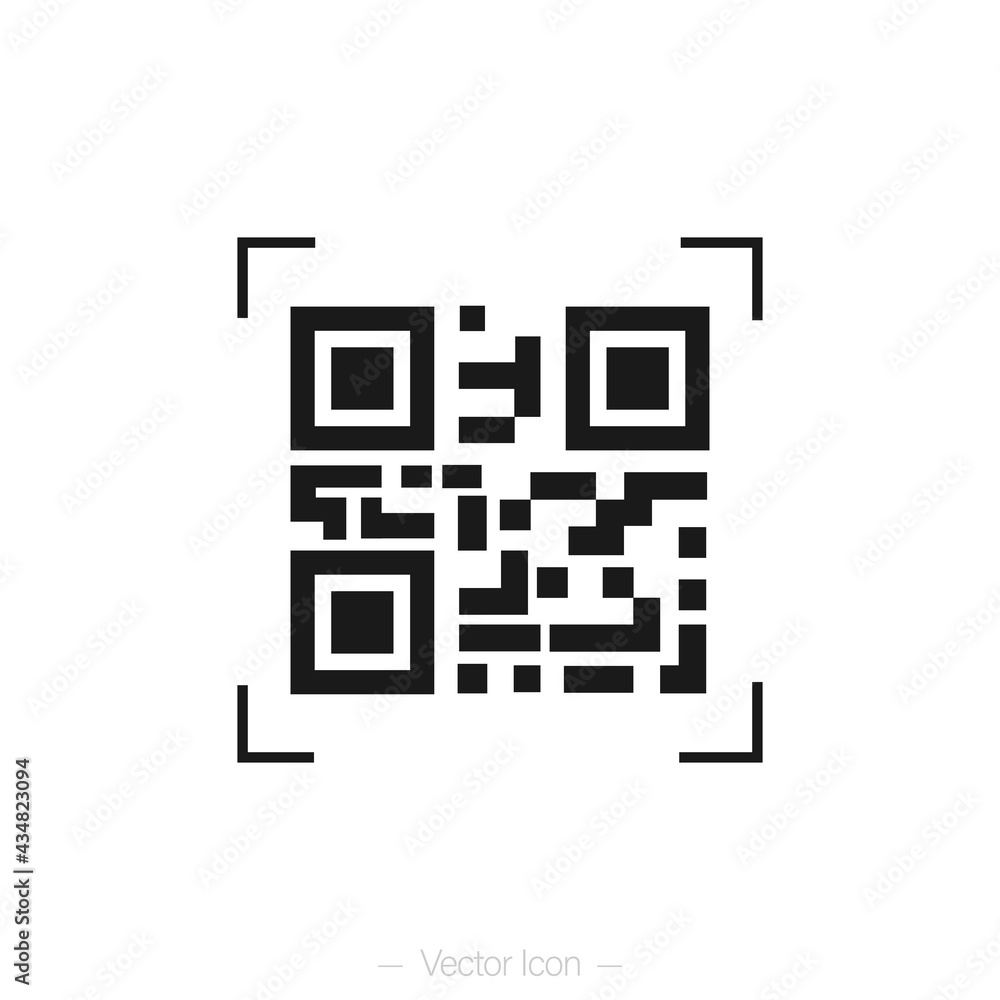 Barcode and qr code icon. Realistic design. Isolated vector ...