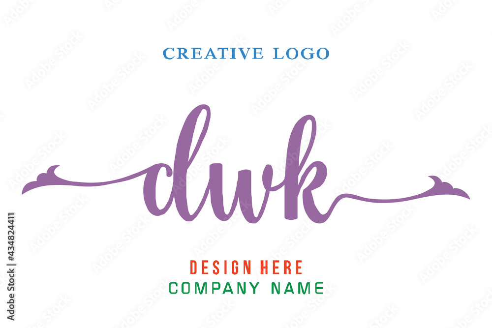 DWK lettering logo is simple, easy to understand and authoritative ...