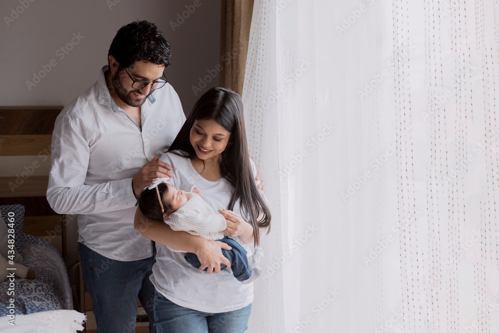 Hispanic Family With Baby