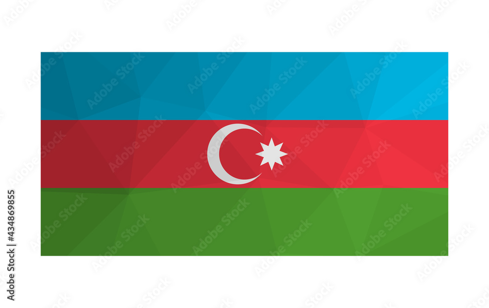 Vector illustration. National tricolour flag with band of blue, red ...