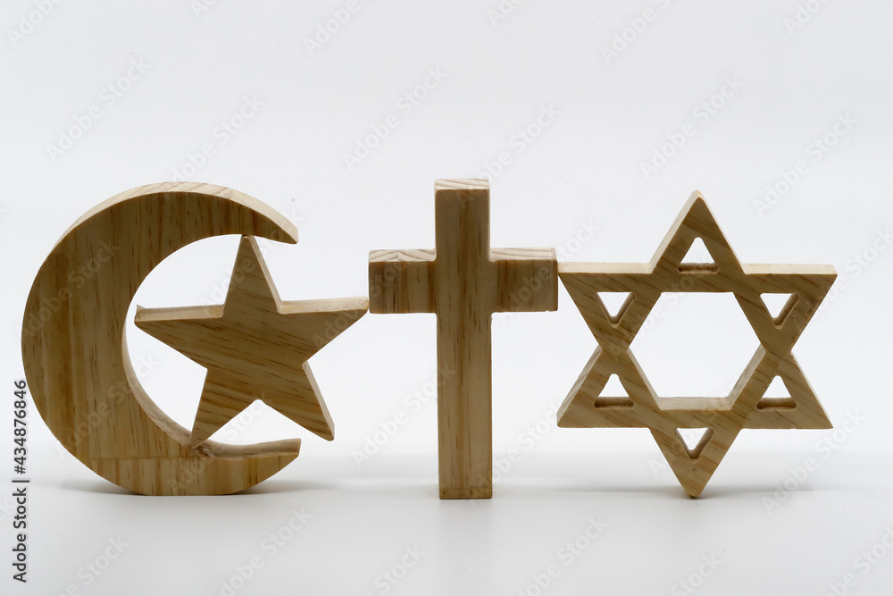 Poster Christianity, Islam, Judaism 3 monotheistic religions – Wall Art ...