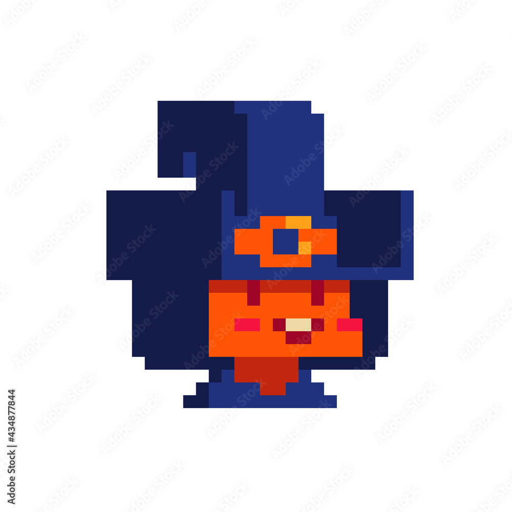 Man pixel art character isolated vector illustration. 8-bit sprite ...