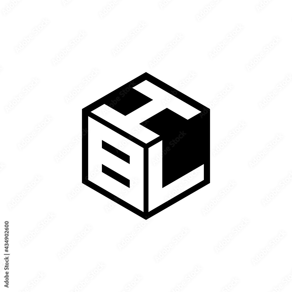 BLH letter logo design with white background in illustrator, vector ...