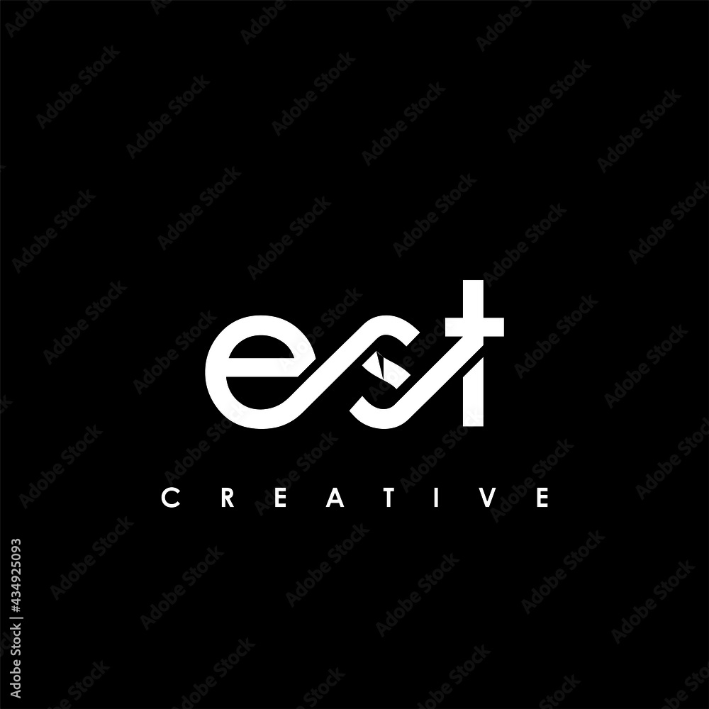 EST Letter Initial Logo Design Template Vector Illustration Stock ...