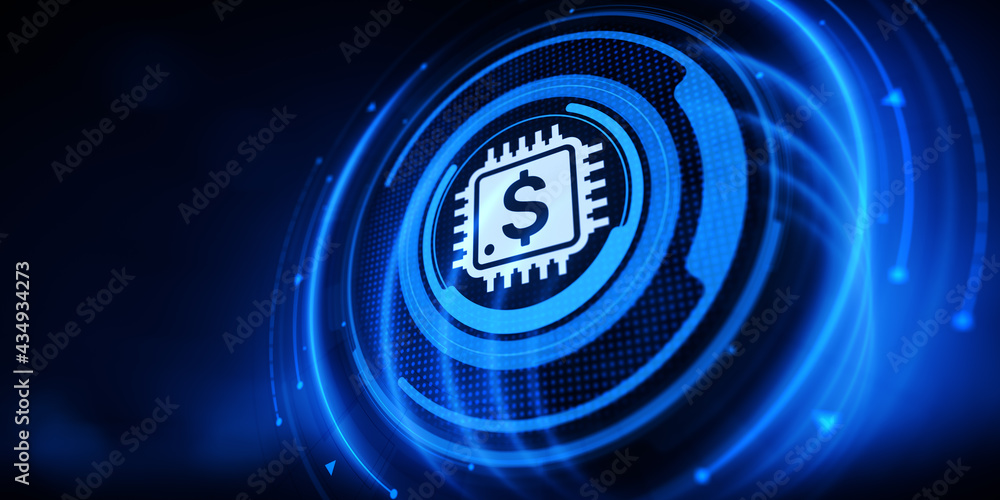 Fintech Financial technology digital money e-payment internet banking ...