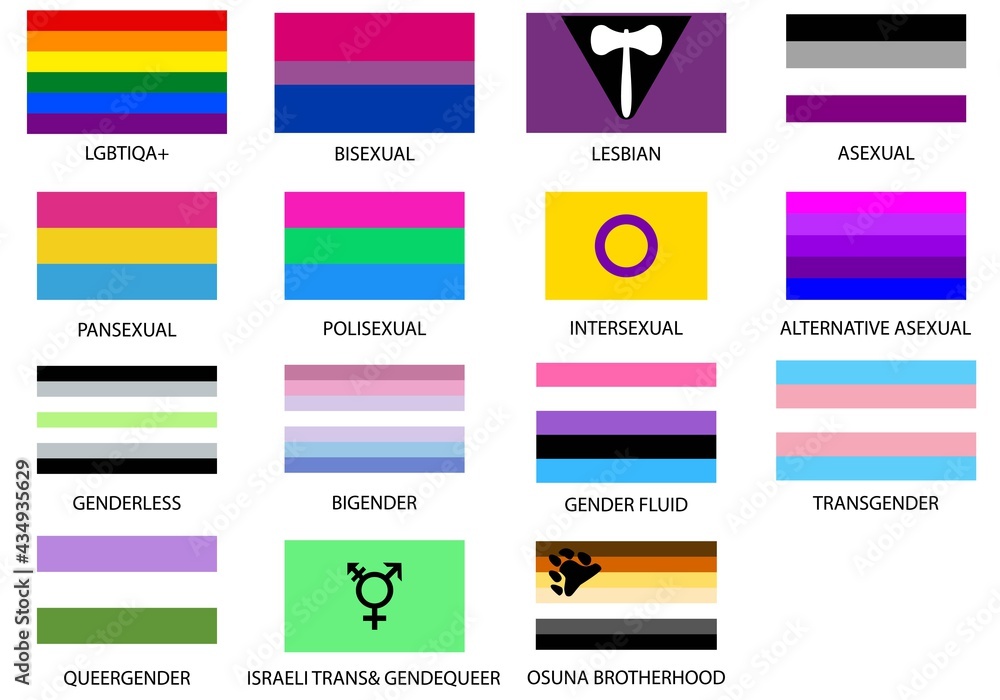 Banderas de los colectivos LGTBIQA+. Lesbianas, Banderas de gais ...