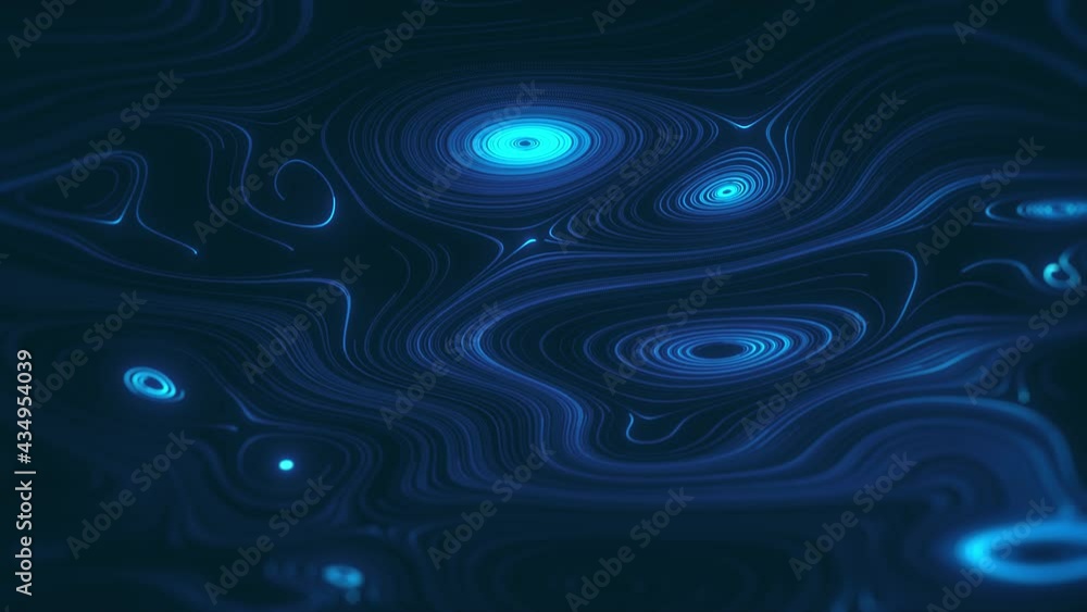 Abstract Digital Web Network And Communication Data Lines Loop/ 4k ...