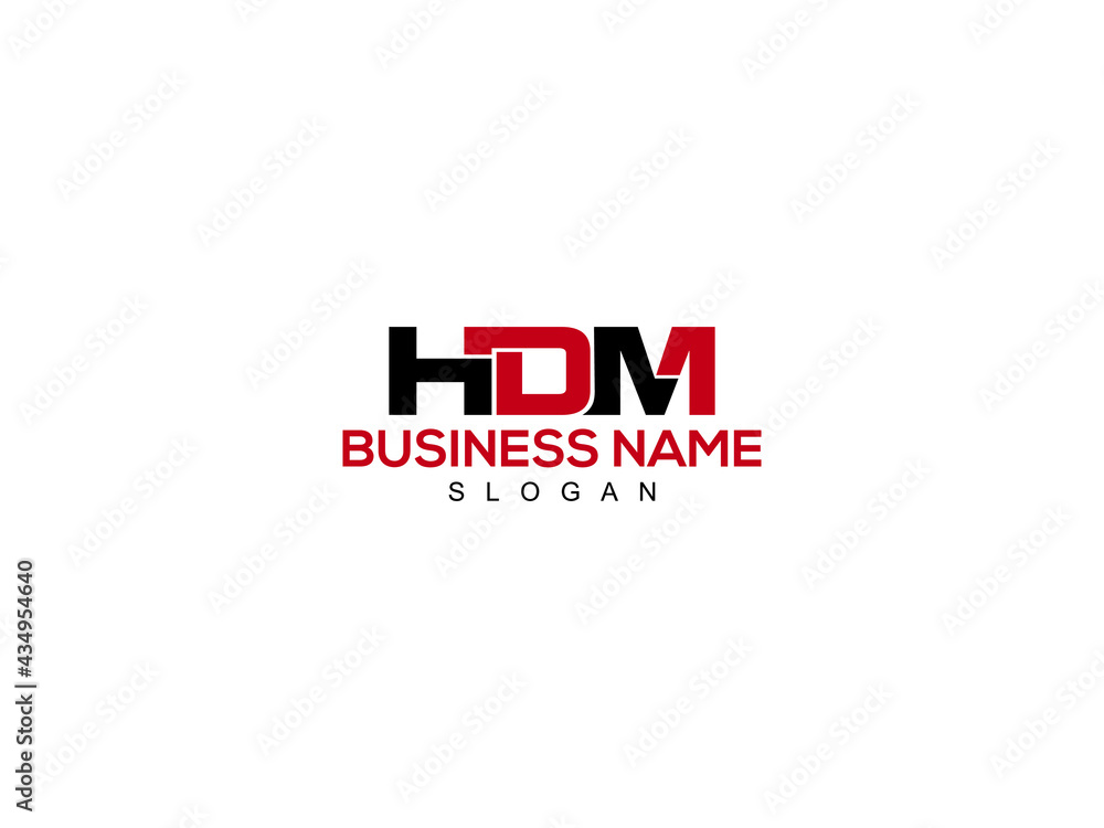 HDM Logo letter Icon For Business Stock Vector | Adobe Stock