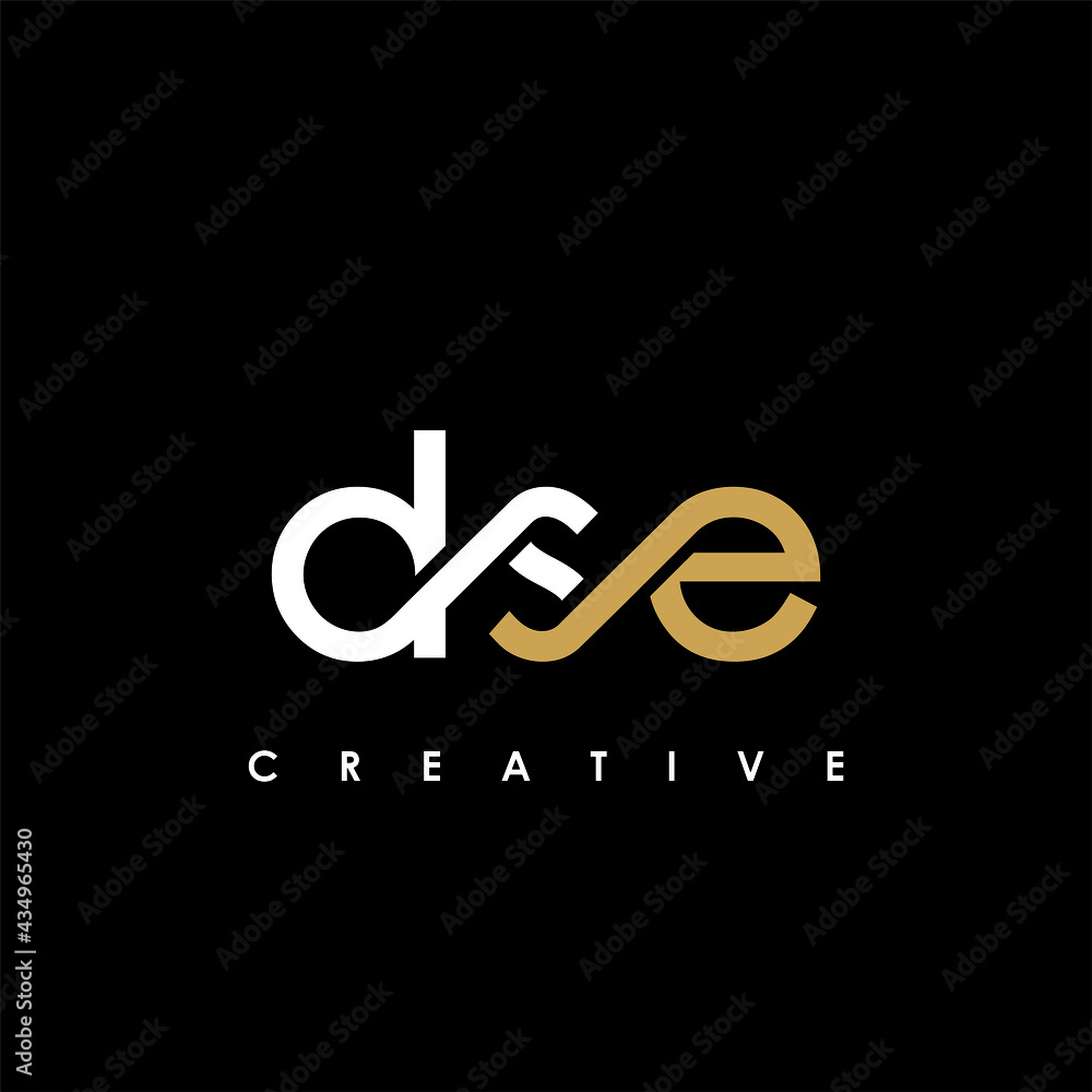 DSE Letter Initial Logo Design Template Vector Illustration Stock ...