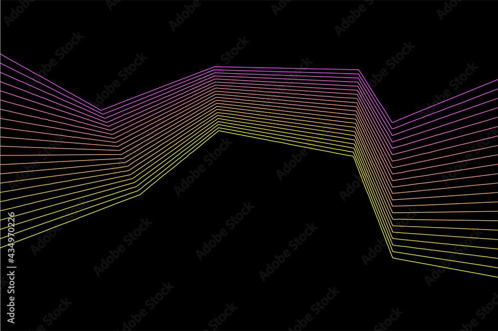 Line flexible stripes futuristic pattern background. Line artwork for ...