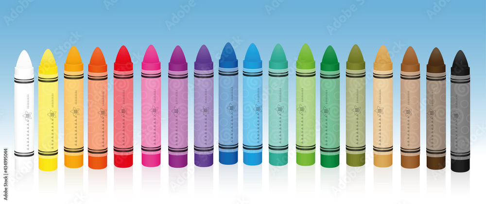 Oil Based Pencil Crayons Clipart