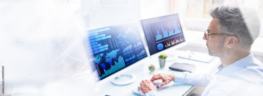 KPI Business Analytics Data Dashboard Stock Photo | Adobe Stock