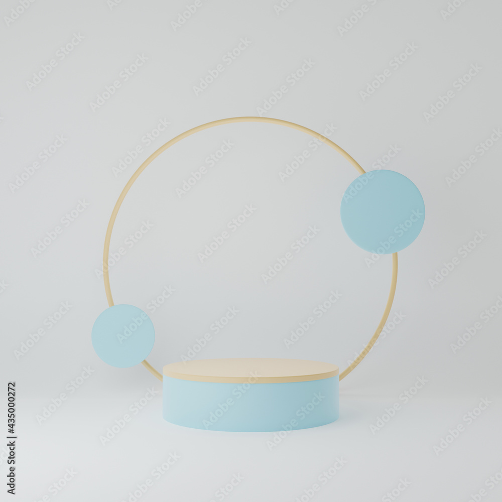 Product Stand in white room ,Studio Scene For Product ,minimal design ...