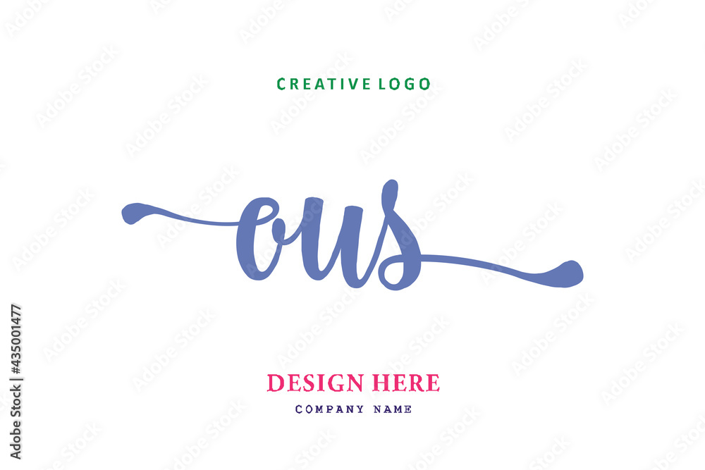 OUS lettering logo is simple, easy to understand and authoritative ...