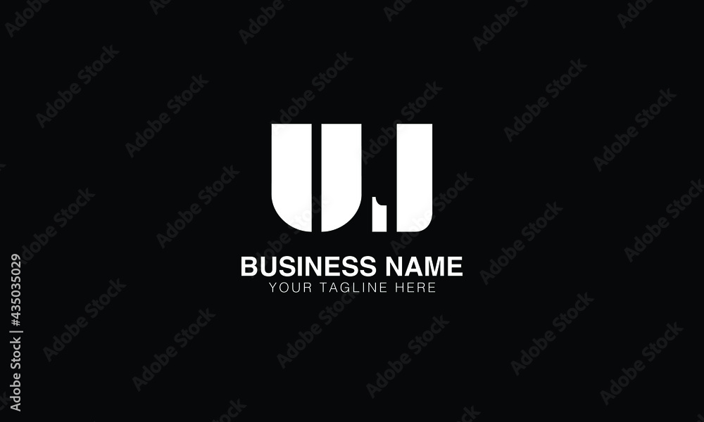UJ U J initial logo | initial based abstract modern minimal creative ...