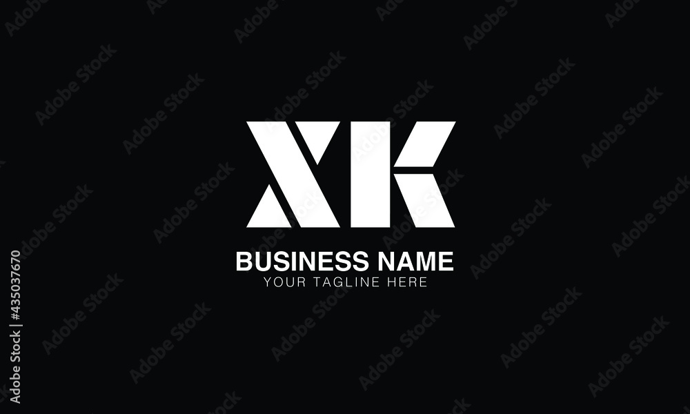 XK X K initial logo | initial based abstract modern minimal creative ...