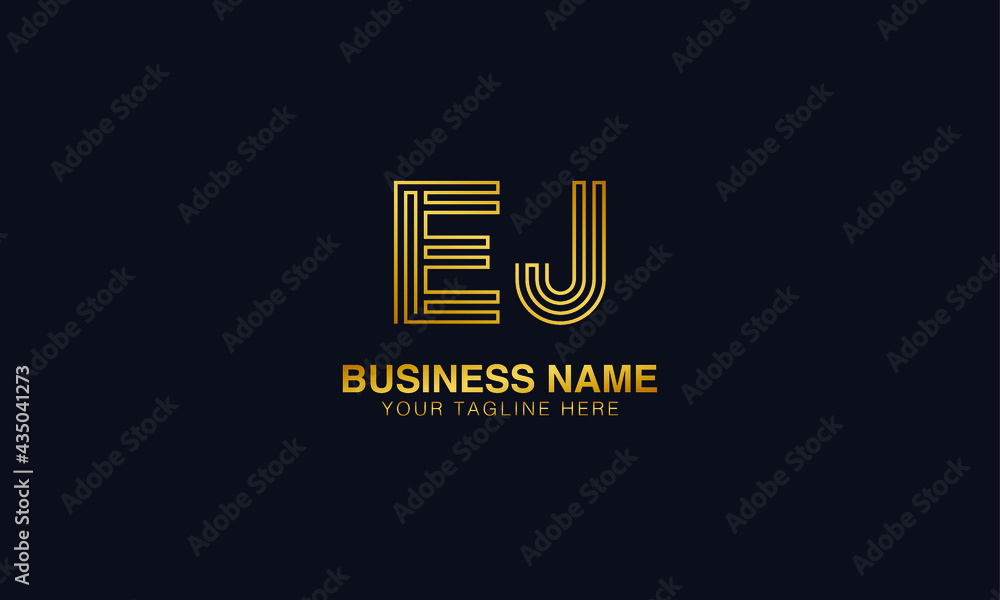 EJ E J initial logo | initial based abstract modern minimal creative ...