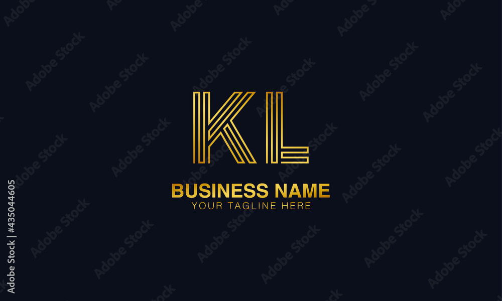 KL K L initial logo | initial based abstract modern minimal creative ...