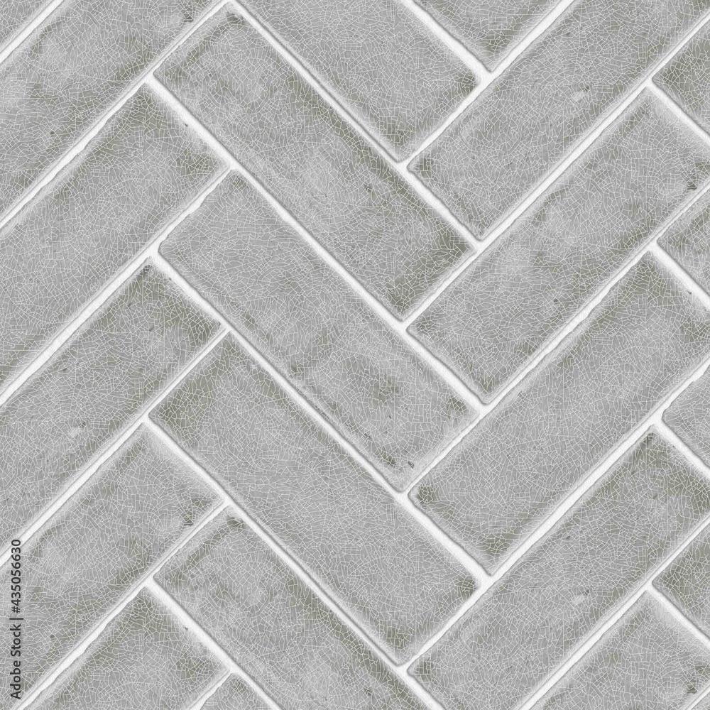 Chevron tile texture with crackle finish in grey Stock Photo | Adobe Stock