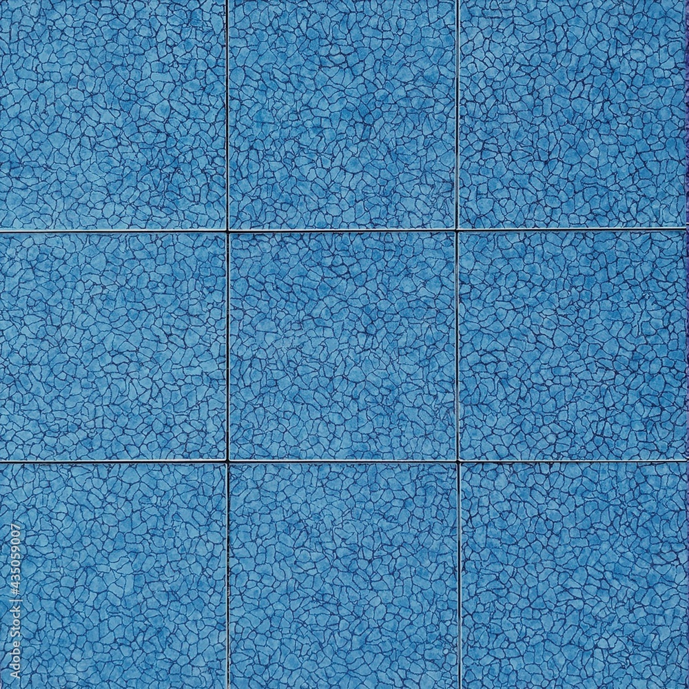 Seamless blue porcelain tile texture with crackled effect for flooring ...