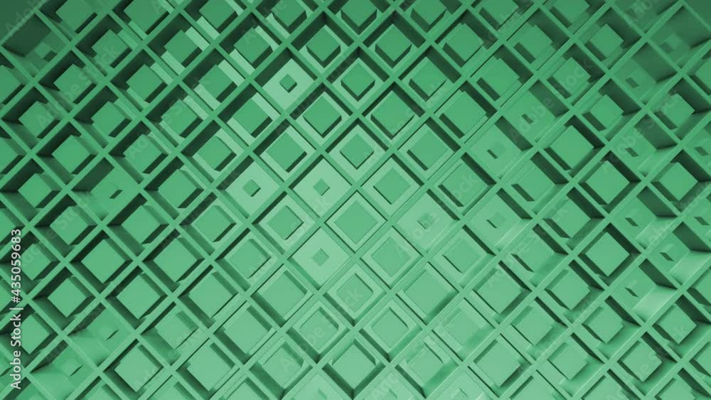 green business background. Boxes Abstract Cubes Background Random Motion, 3d Loopable Animation ...