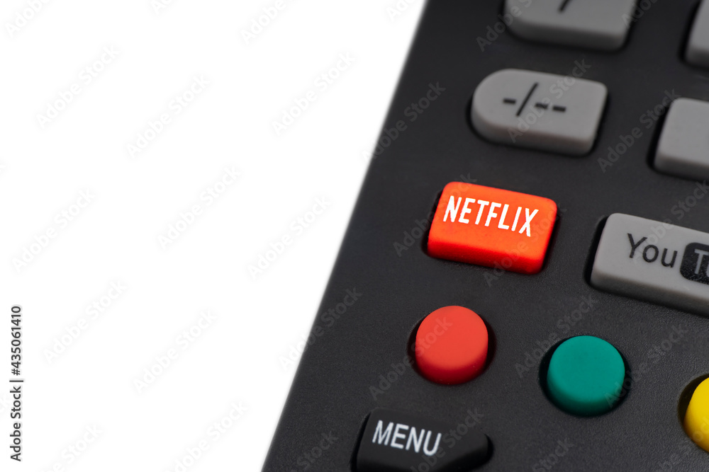 Kuala Lumpur, Malaysia : May 1, 2021 : NETFLIX television remote ...