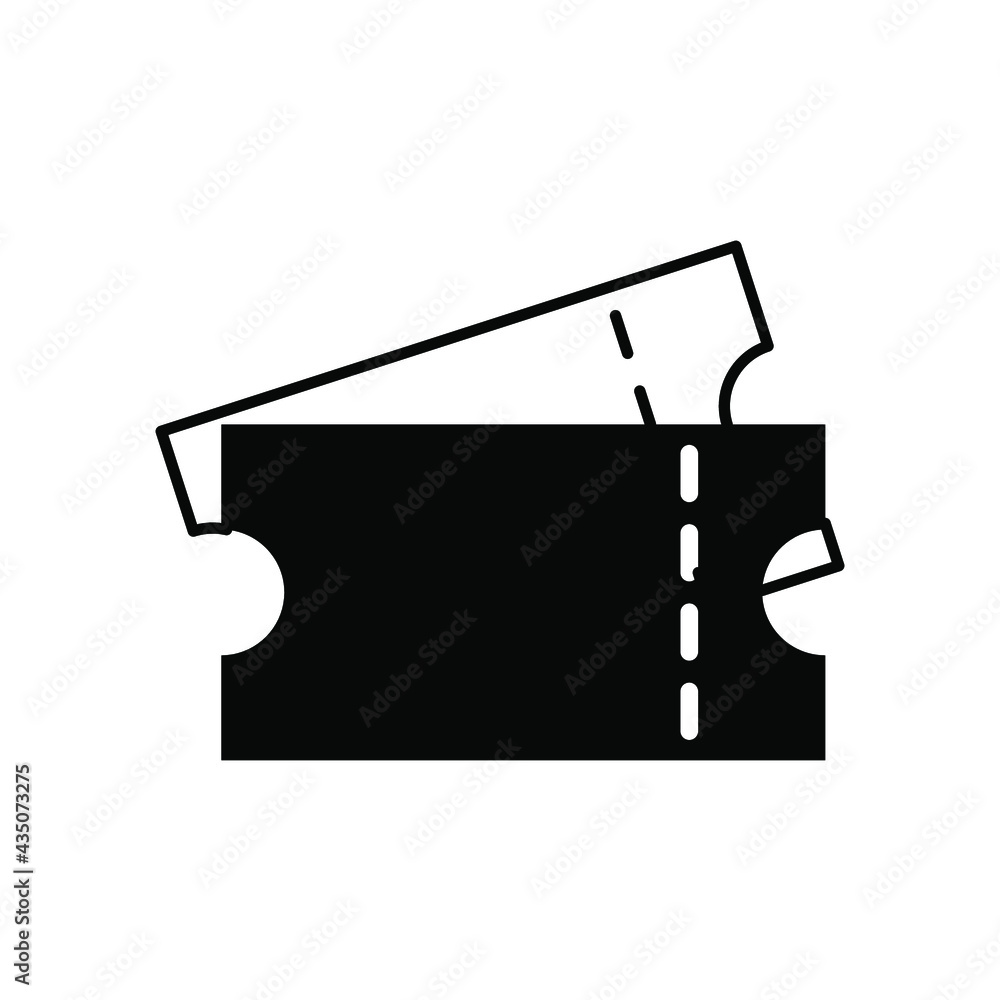 Ticket icons. Ticket symbol vector elements for infographic web. Stock ...