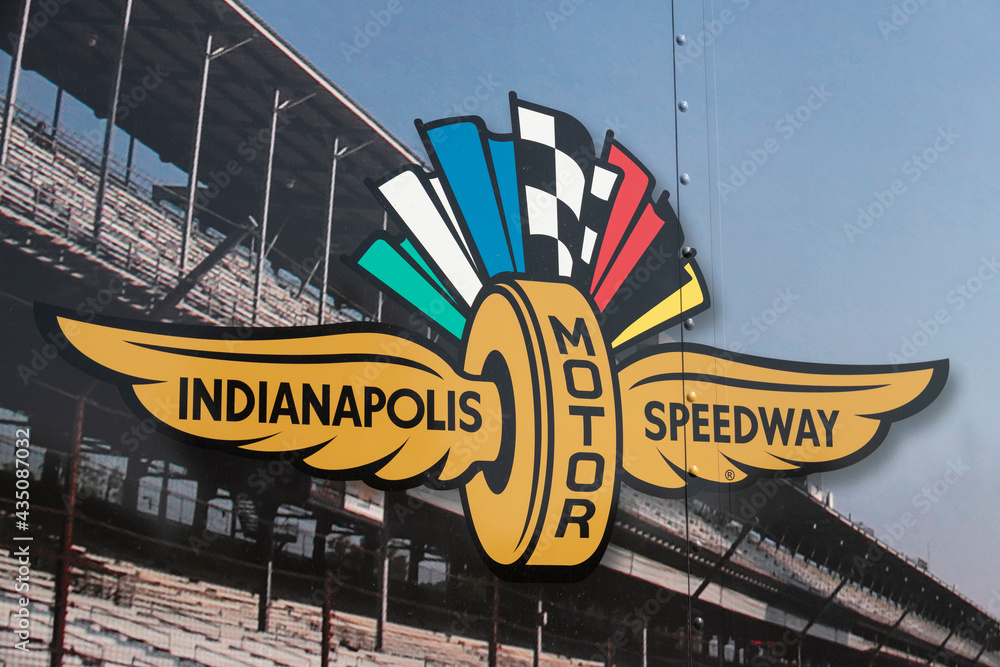 Indianapolis - Circa May 2021: Indianapolis Motor Speedway logo. IMS is ...