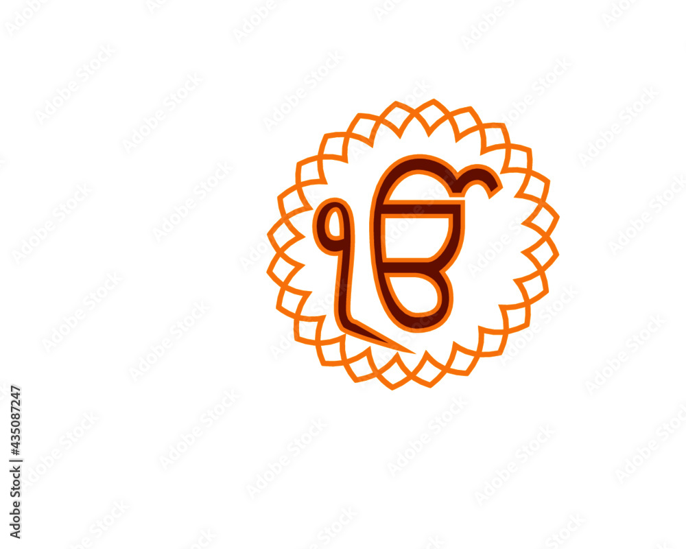 Ek Onkar Logo Stock Vector | Adobe Stock