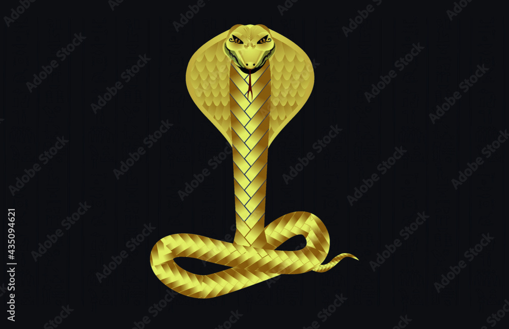 Pharaoh snake anaconda Egyptian God Stock Vector | Adobe Stock
