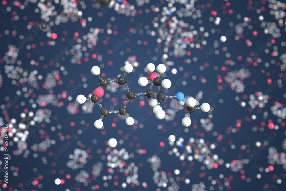 Ephedrine molecule. Conceptual molecular model. Chemical 3d rendering ... Ephedrine molecule. Conceptual molecular model. Chemical 3d rendering ...
