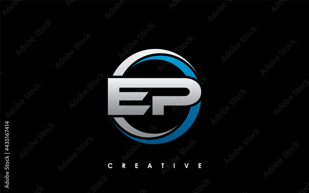 EP Letter Initial Logo Design Template Vector Illustration Stock Vector ...