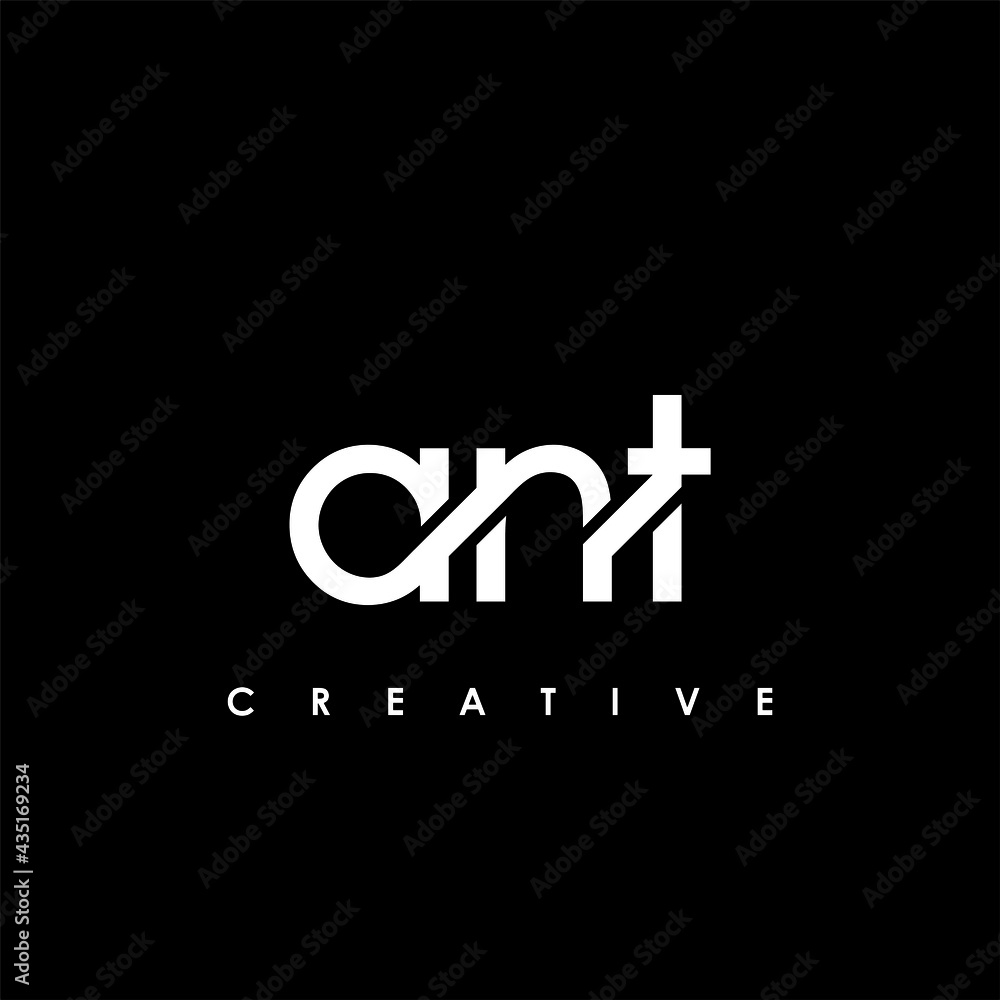 ANT Letter Initial Logo Design Template Vector Illustration Stock ...
