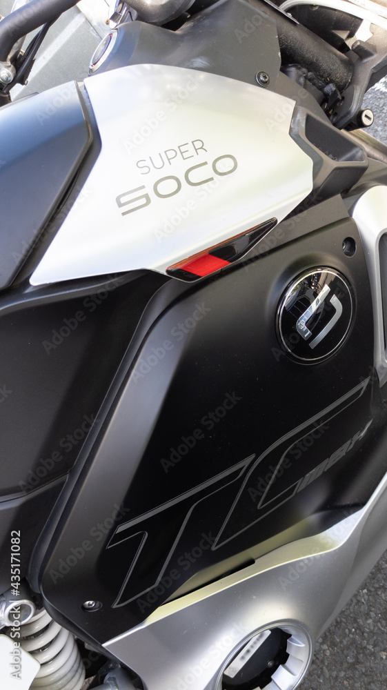 Super Soco Tc max side motorcycle electric motorbike logo brand and ...