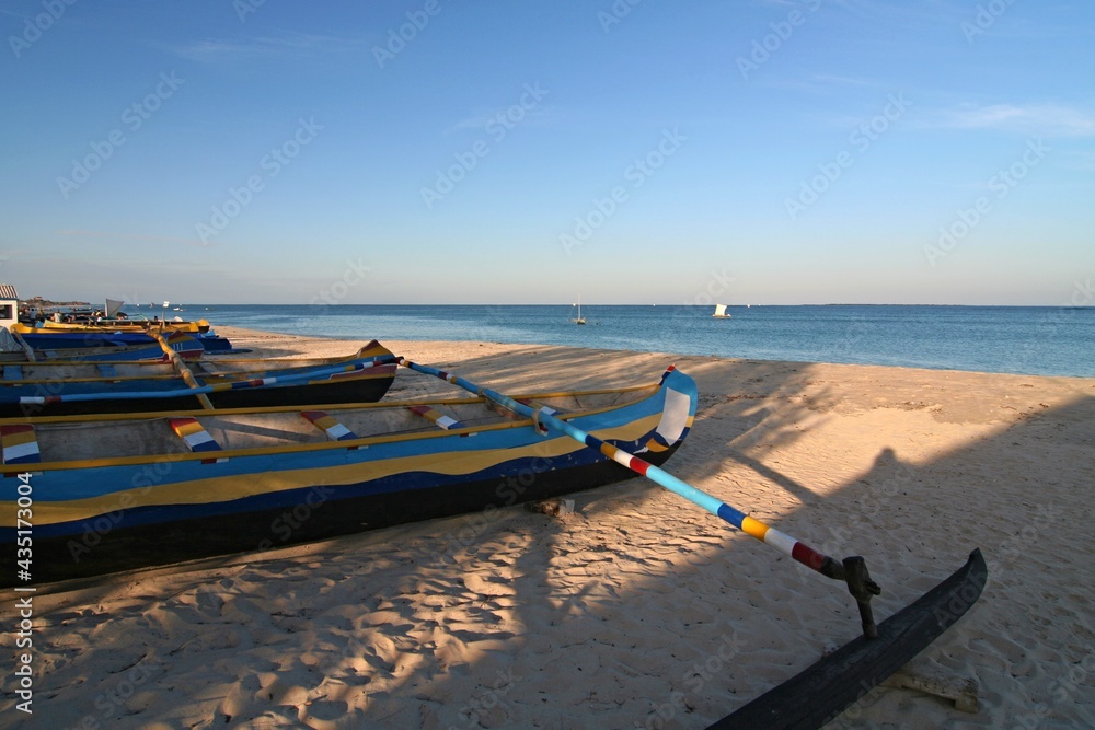Indian ocean coast near Ambila Lemaitso village. Madagascar. Africa ...