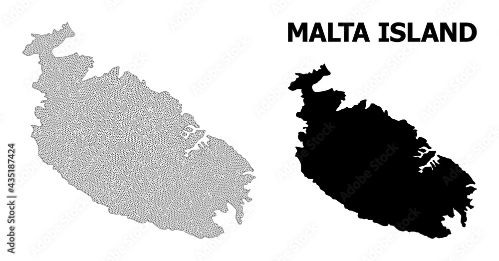 island of malta map