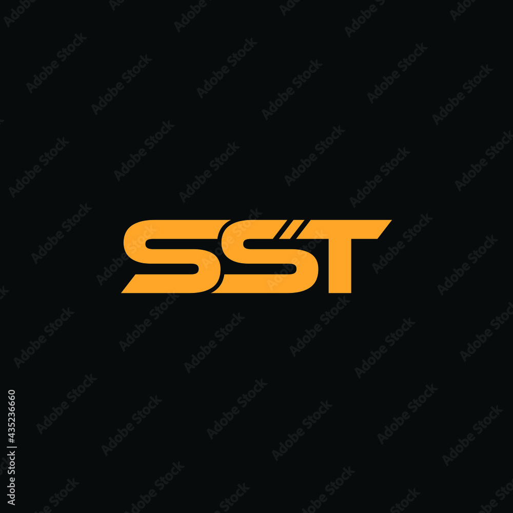 SST letter logo design Stock Vector | Adobe Stock