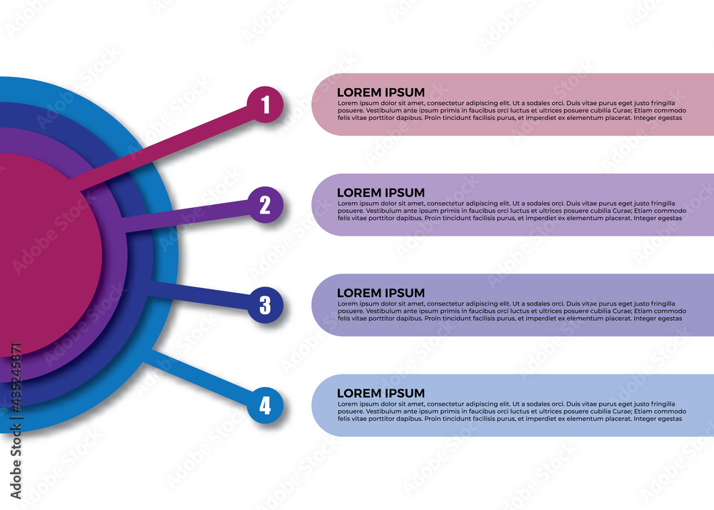 Infographic donut Diagram For Prsentation Stock Vector | Adobe Stock