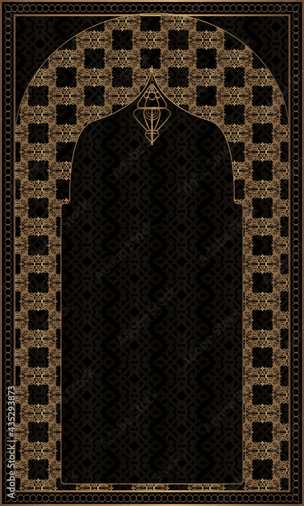 Muslim prayer rug illustration design. Islamic symbol illustration for ...