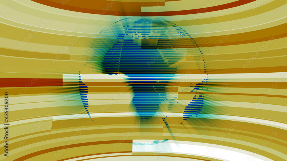 Modern techy background with earth map for presentation. news ...