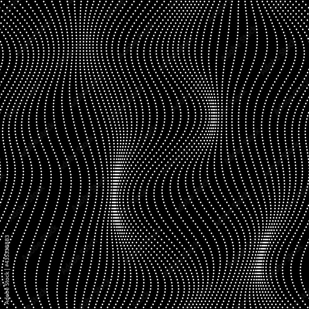 Seamless wavy array of dots pattern for print or digital use. High ...